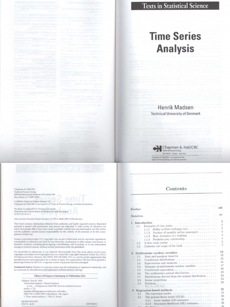 Time Series Analysis | PDF | Covariance | Probability Distribution