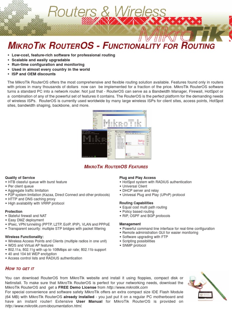 Mikrotik Router OS | PDF | Router (Computing) | Firewall (Computing)