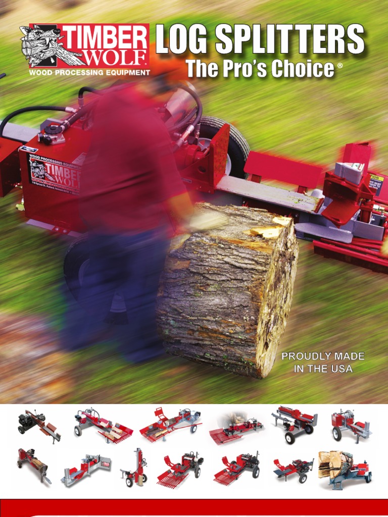 Timberwolf Log Splitter Catalog | PDF | Engines | Machines