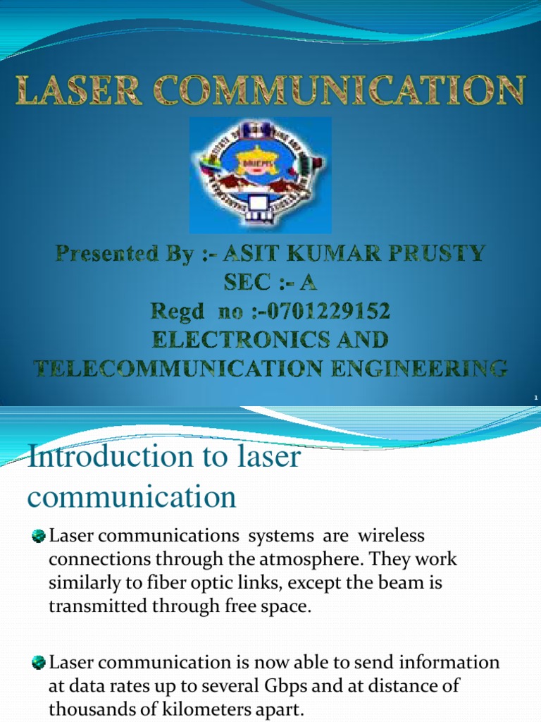 Laser Communication | PDF