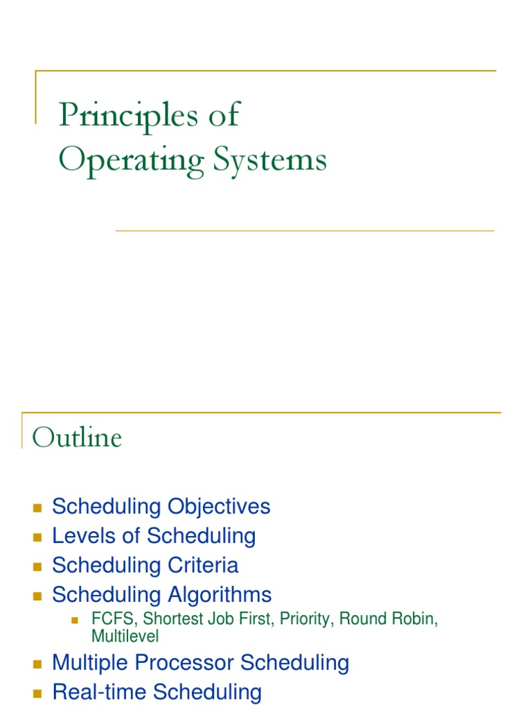 4 Scheduling | PDF | Scheduling (Computing) | Process (Computing)