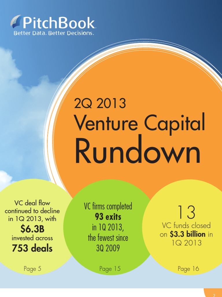 PitchBook 2Q2013 VC Rundown Report | Download Free PDF | Venture ...