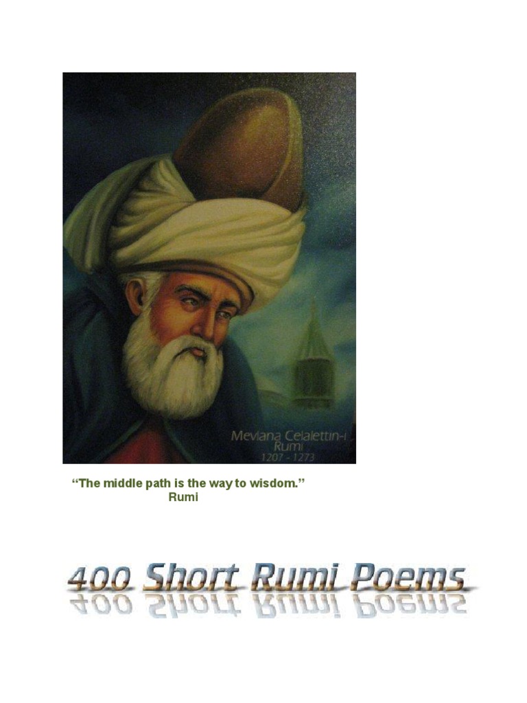400 Rumi Short Poems English | PDF | Rumi | Alcohol Intoxication