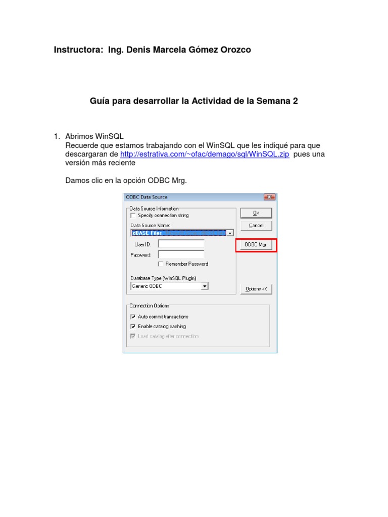 Winsql Mi Tutorial | PDF | SQL | Tabla (base de datos)