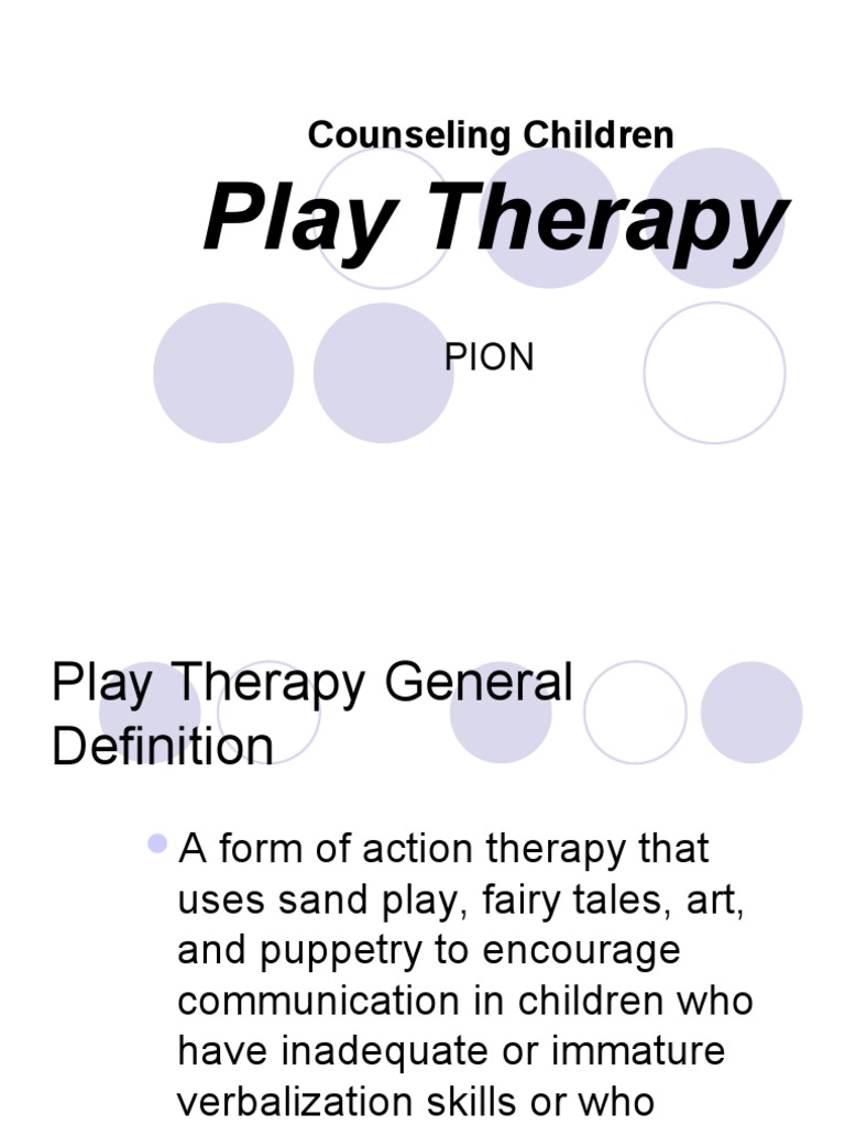 Play Therapy | PDF | Play Therapy | Anxiety