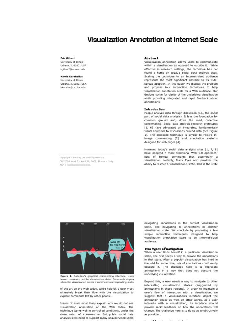 Visualization Annotation at Internet Scale | PDF | Visualization ...