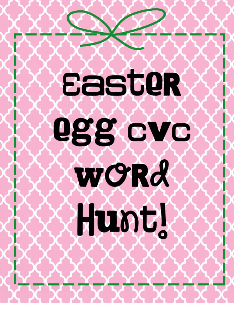 Easter Egg CVC Words | PDF | Easter