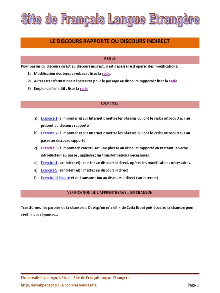 Le-discours-rapporté (1).pdf | Verbe | Question