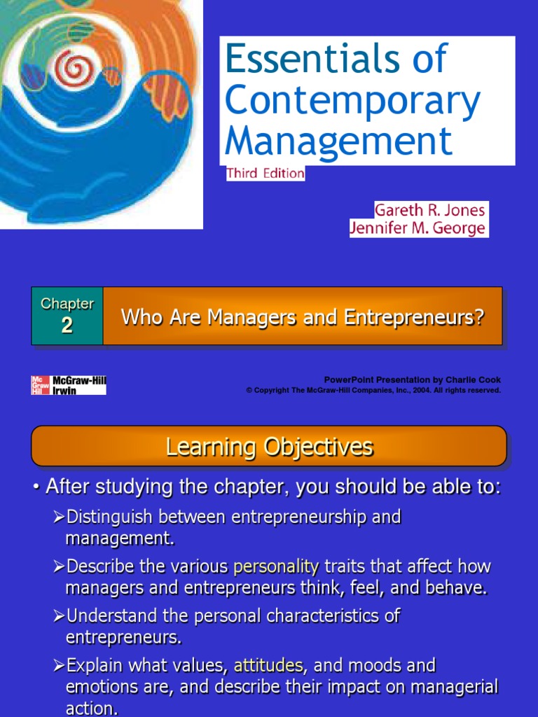 Essentials of Contemporary Management Chapter 1 PowerPoint | PDF ...