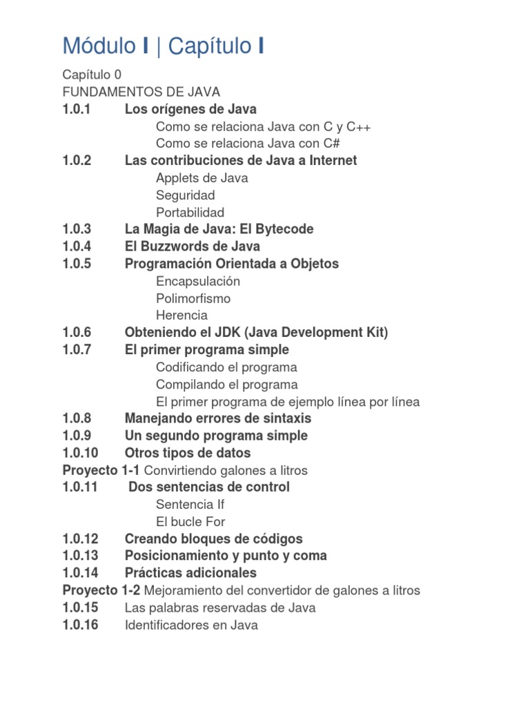 Introducción a los fundamentos de Java | PDF | máquina virtual de Java ...