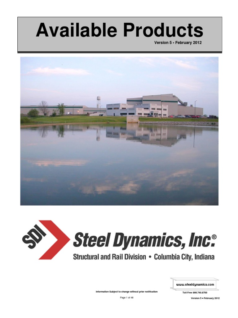 Structural Steel Shapes Reference Guide: Available Products Version 5 ...