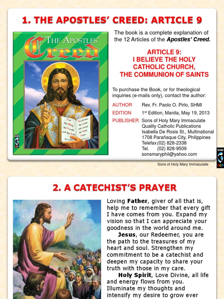 Creed Article 9 | Saint | Catholic Church