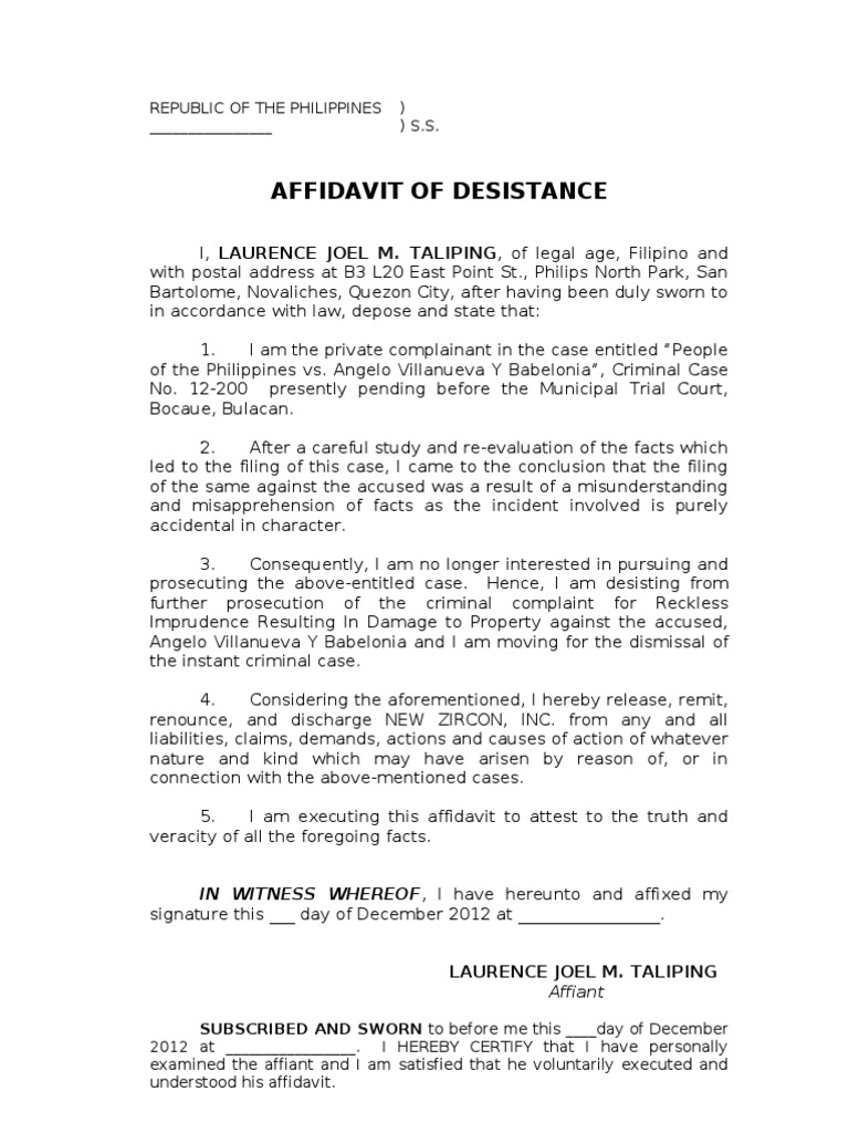affidavit of desistance.doc