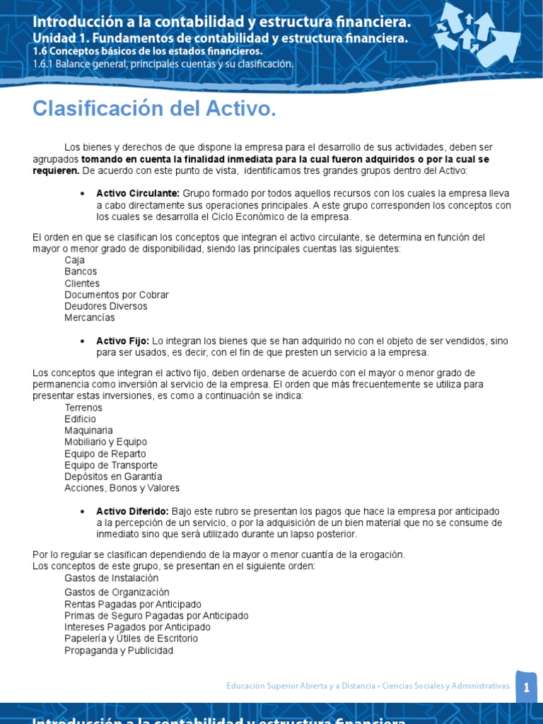 Elementos Del Balance General | PDF | Contabilidad | Hoja de balance