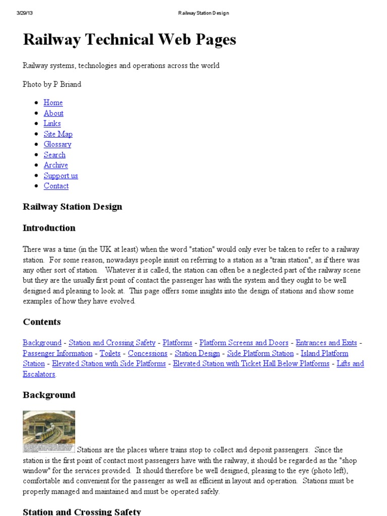 Railway Station Design PDF | PDF | Train Station | Rail Transport