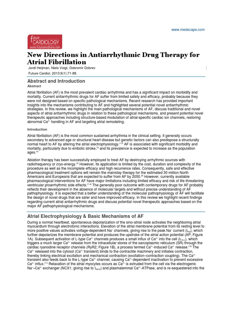 Atrial Fibrillation | PDF | Cardiac Arrhythmia | Muscle Contraction