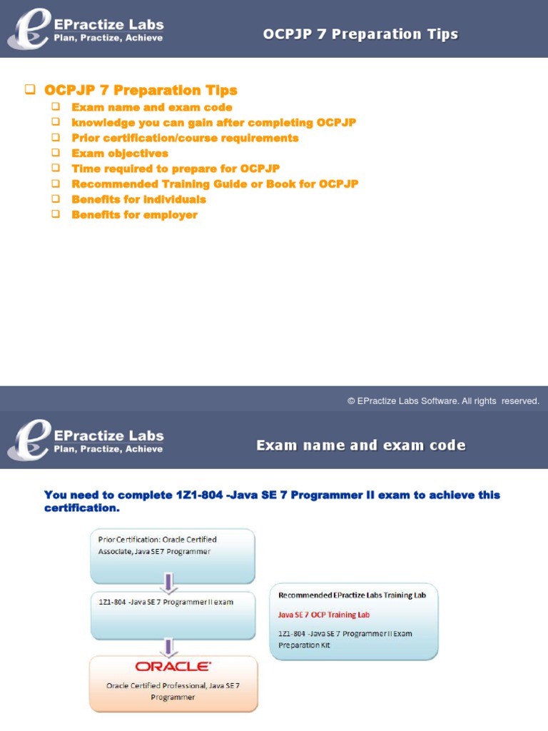 OCPJP 7 Preparation Guide | PDF | Java (Programming Language) | Object ...