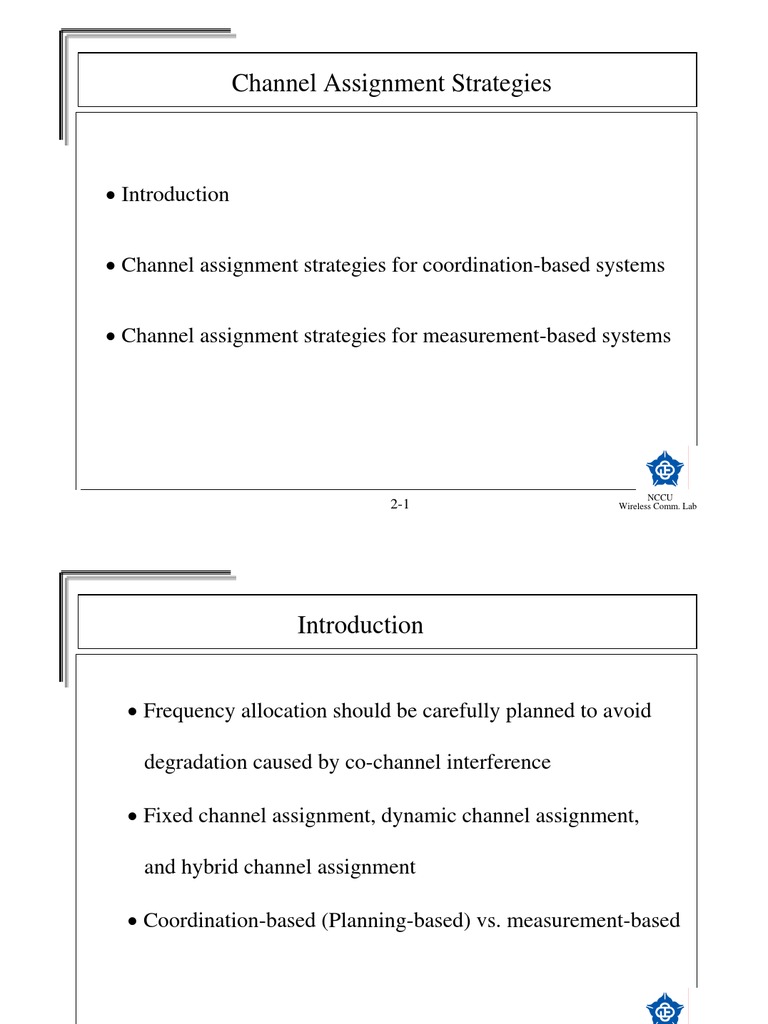 Chapter2 Channel Assignment Strategies in Cellular Network PDF | PDF ...