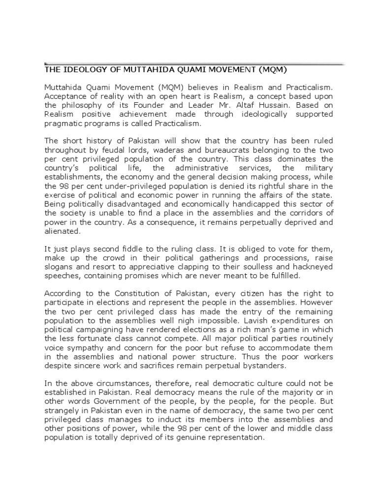 Manifesto MQM | PDF | Journalism | Taxes