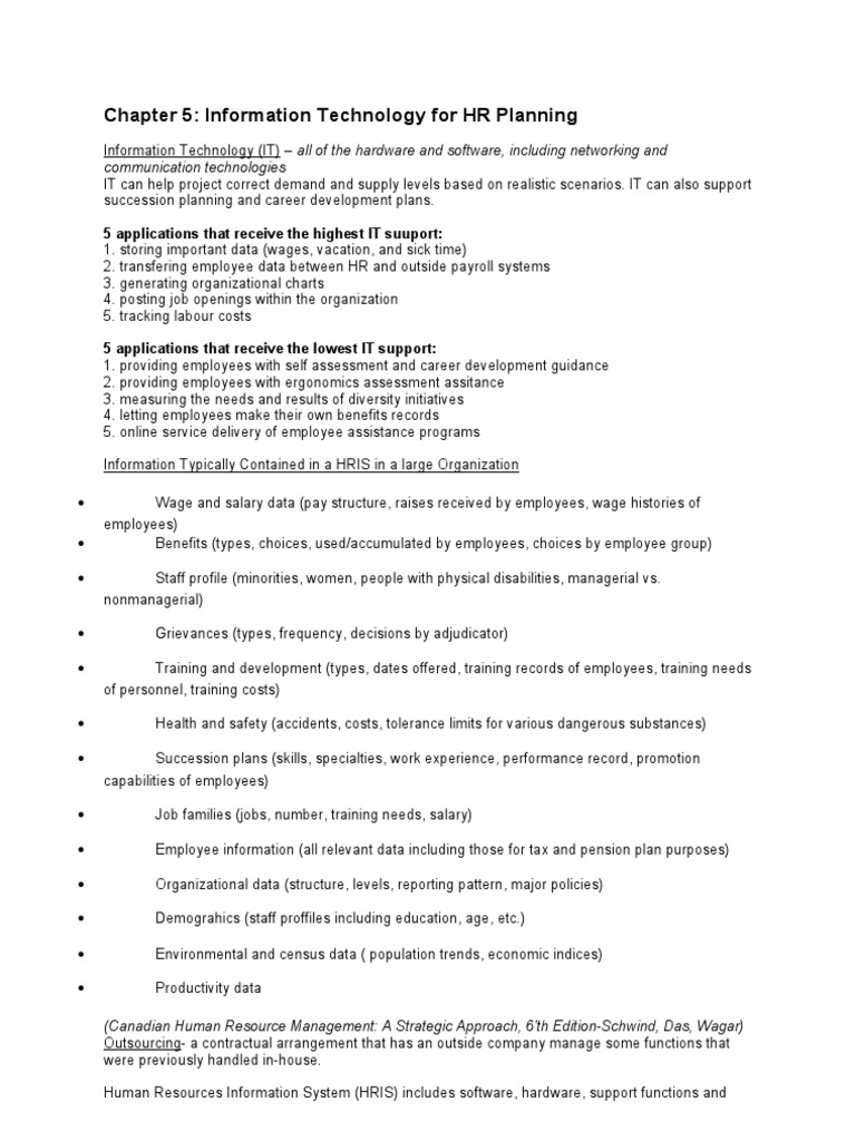 Technology and HRP | PDF | Human Resource Management | Employment