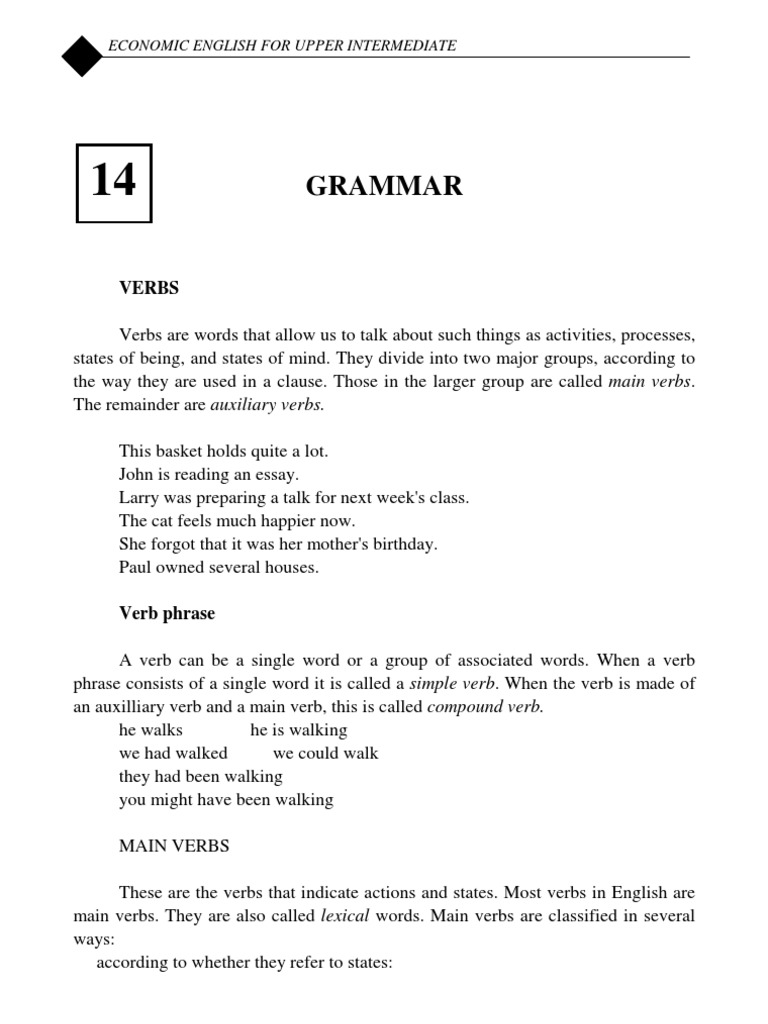 Upper Intermediate Economic English Verbs | PDF