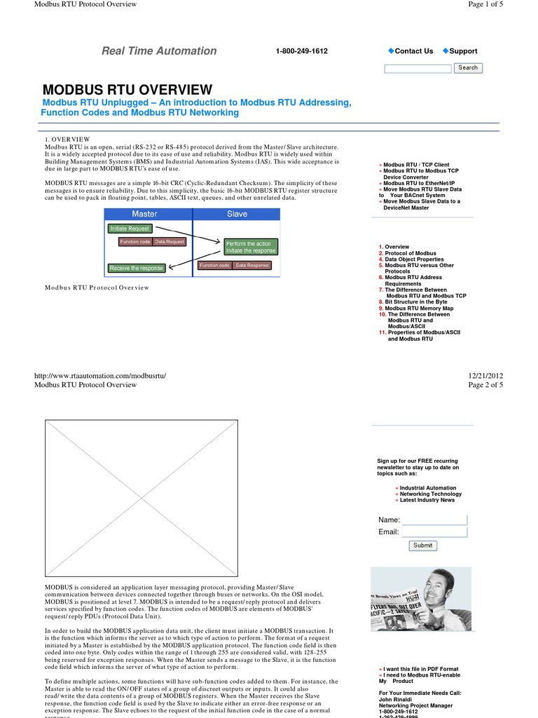 Modbus ASCII & RS485 PDF | PDF | Communications Protocols | Transmission Control Protocol