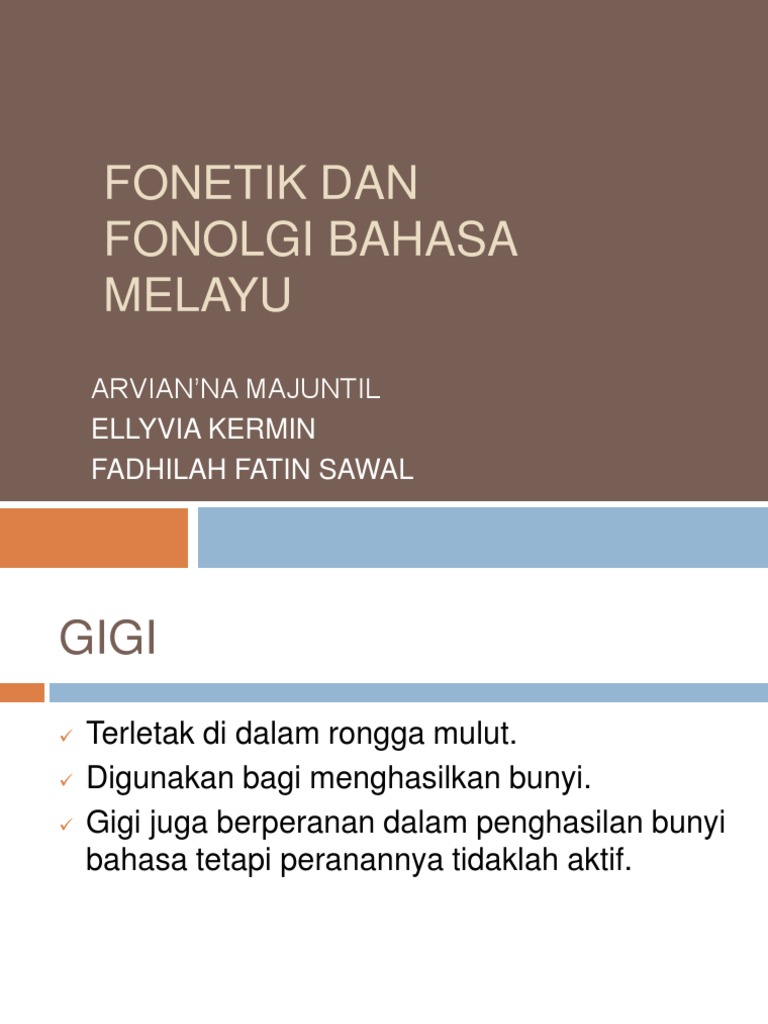 Fonetik Dan Fonolgi Bahasa Melayu | PDF | Seni & Disiplin Bahasa