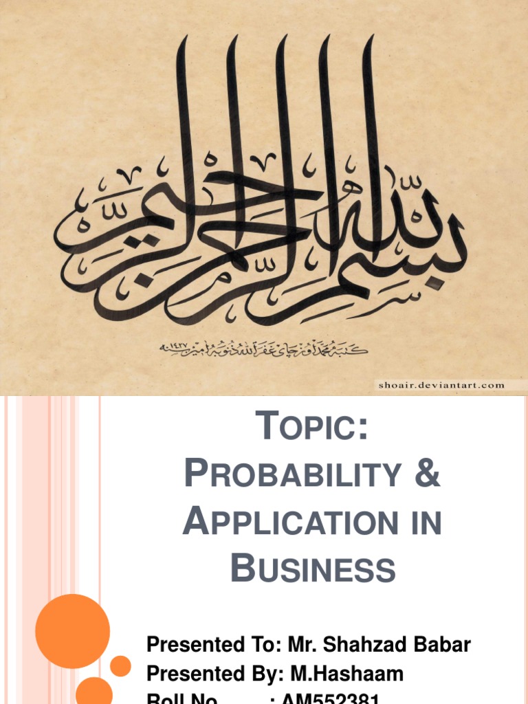 Probability & Application in Business | PDF | Probability Theory ...