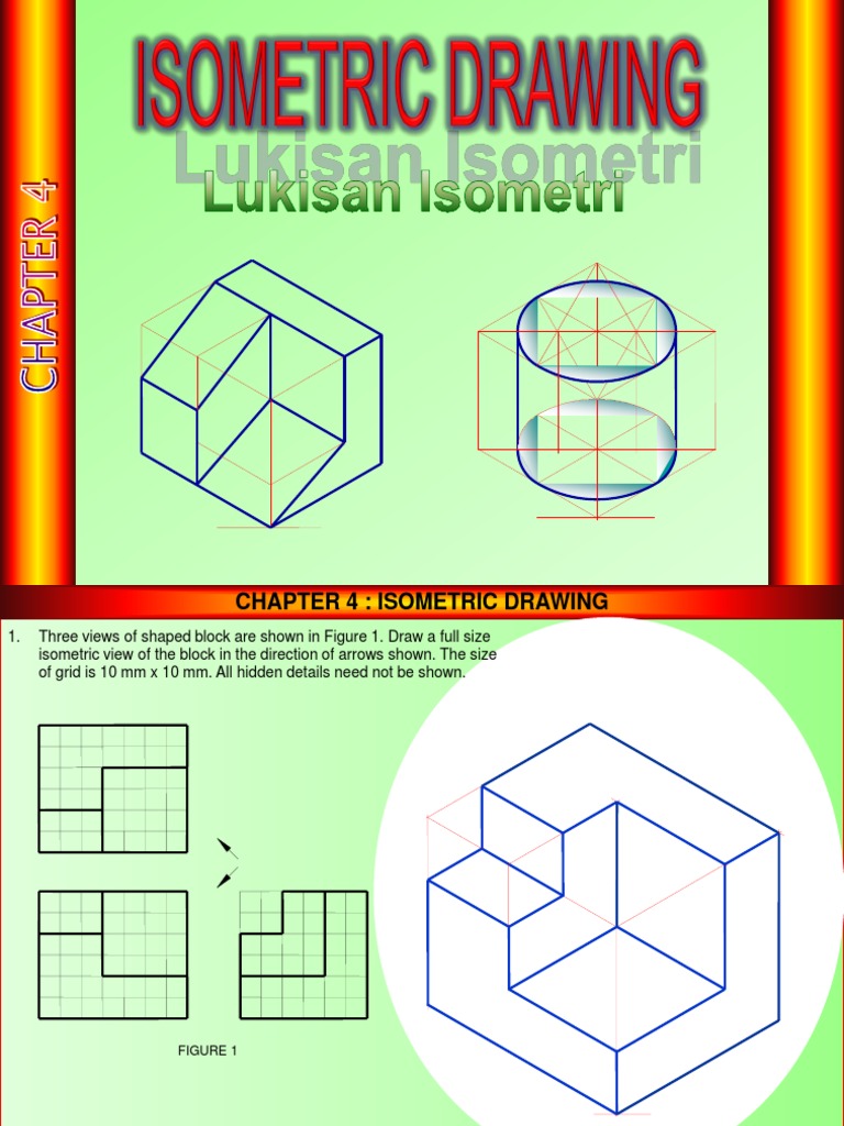 Chapter 4 - Isometric Drawing | PDF | Technical Drawing | Graphic Design