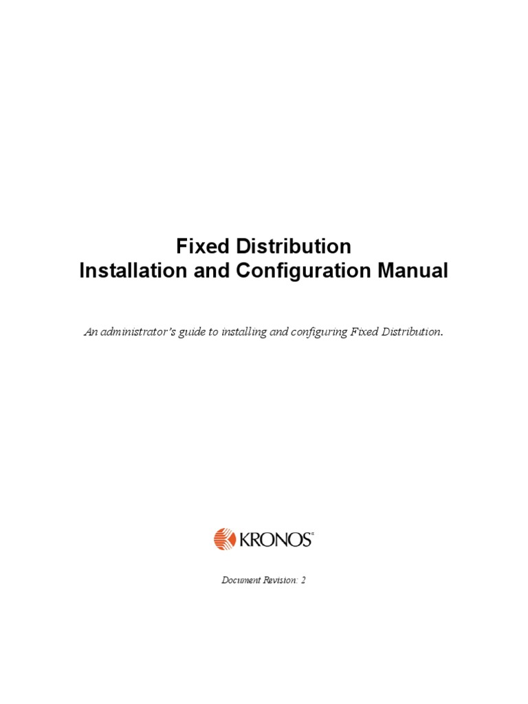 Fixed Distribution 5.0 Install Manual | PDF | Databases | Microsoft Sql ...