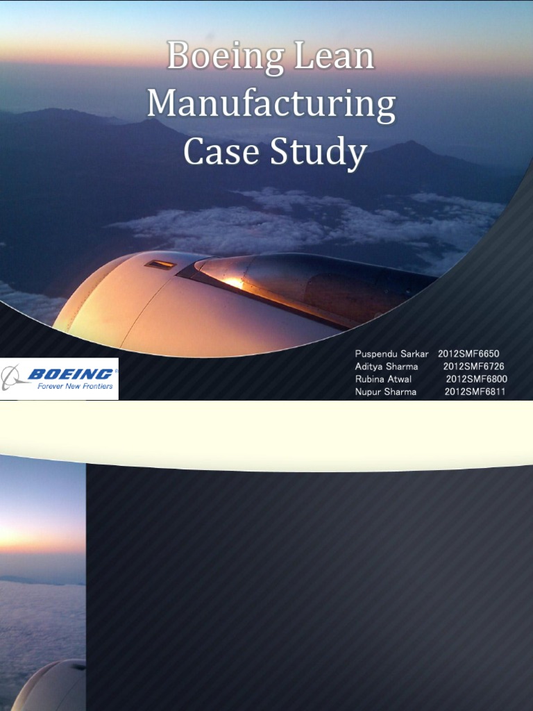 Boeing Lean Manufacturing Case Study | PDF | Boeing | United Airlines