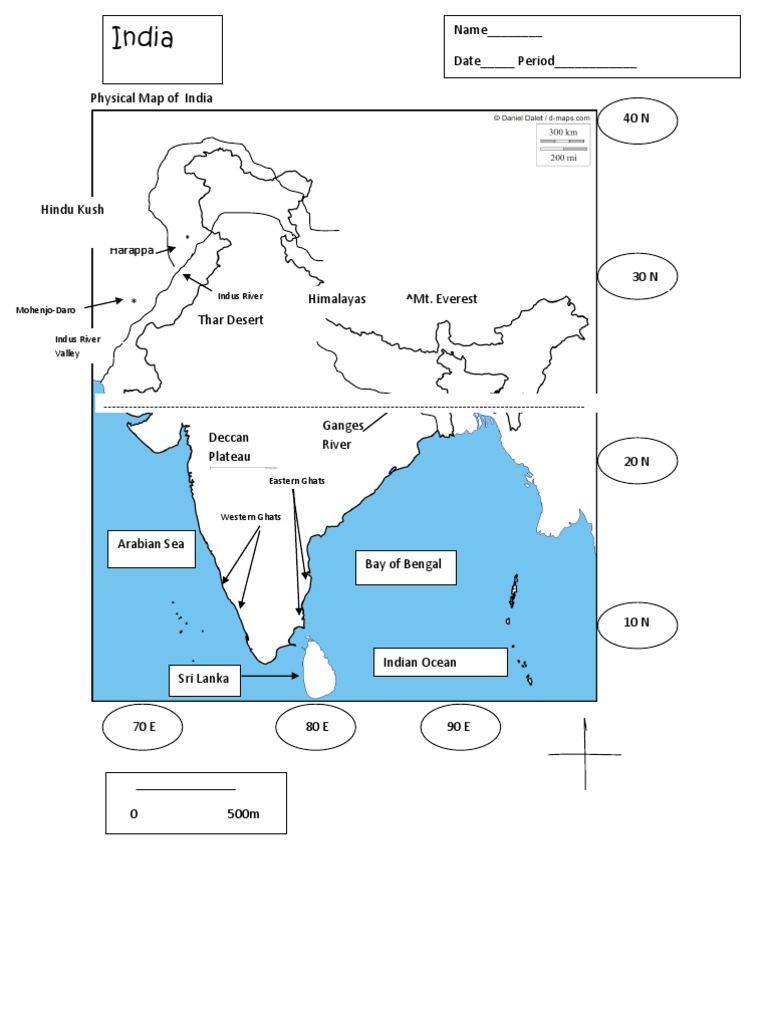 India Map Activity | PDF