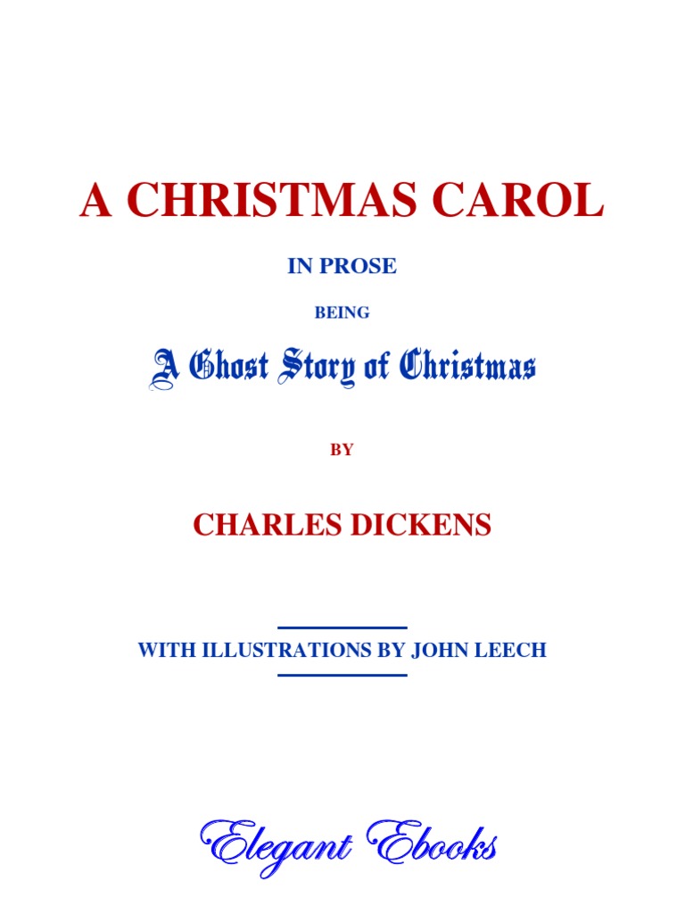 A Christmas Carol - Charles Dickens | PDF | Ebenezer Scrooge | A ...
