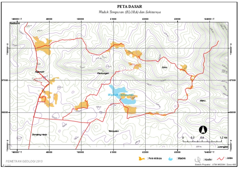 Peta Waduk Tempuran Blora | PDF