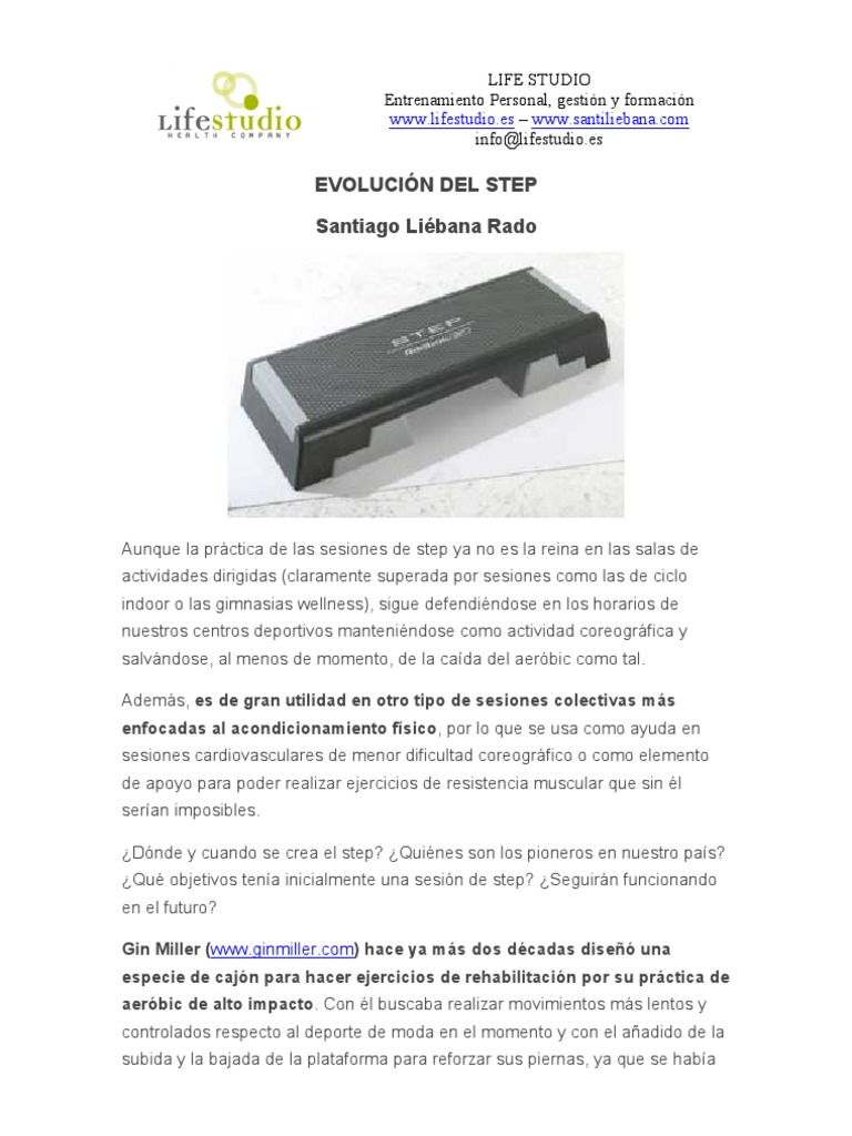 Evolución Del Step | PDF | Ocio | Bienestar