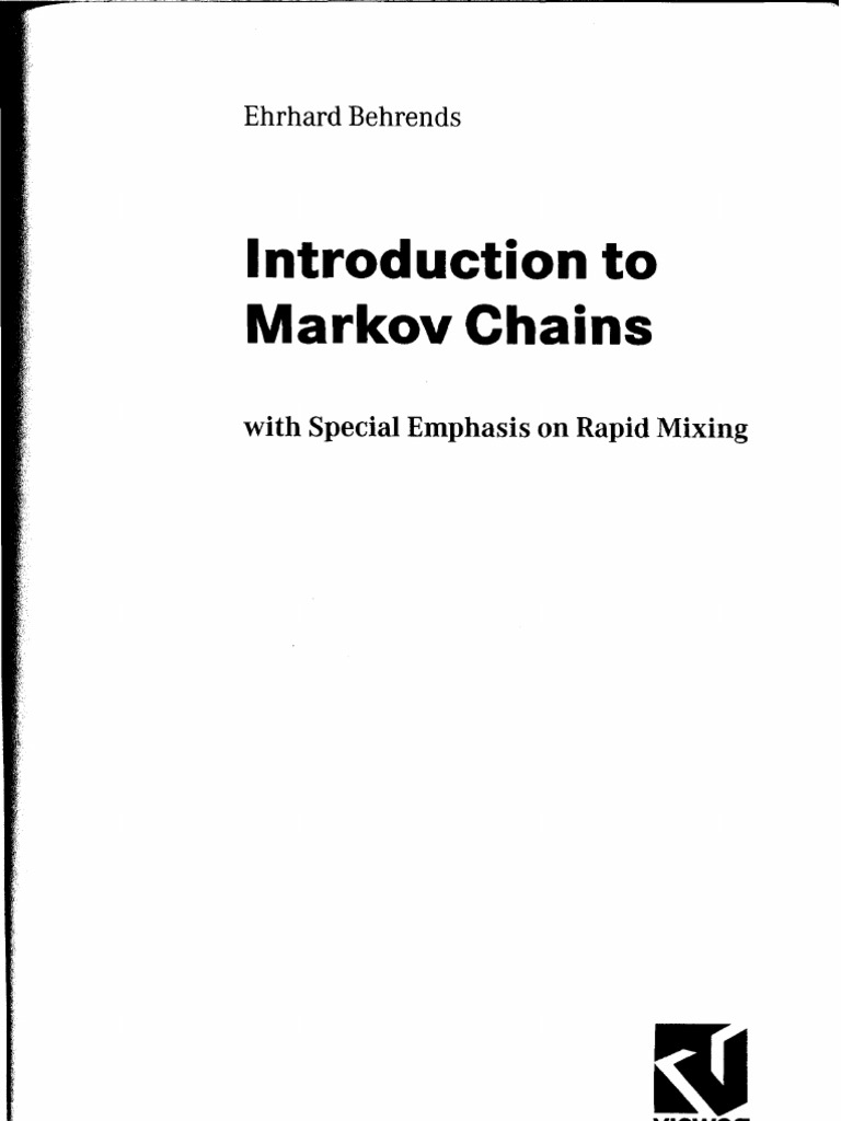 Introduction To Markov Chains - Behrends | PDF | Markov Chain | Stochastic Process