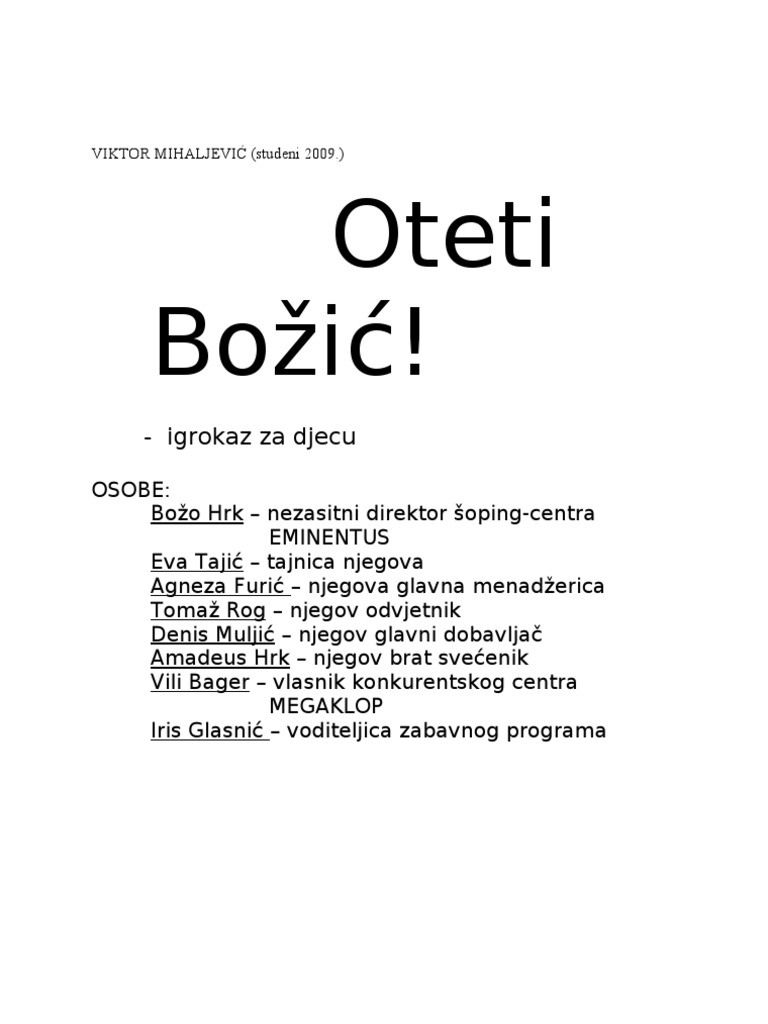 Igrokaz | PDF