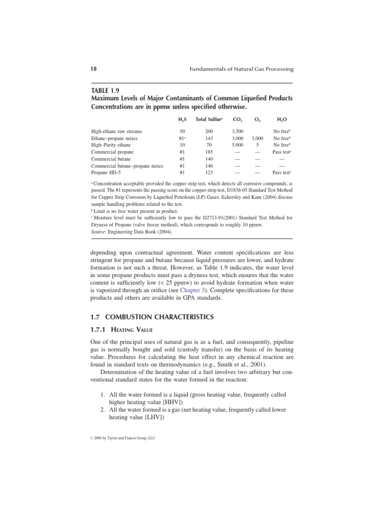 Heating+Value+ Fundamentals+of+Natural+Gas+Processing | PDF | Propane ...