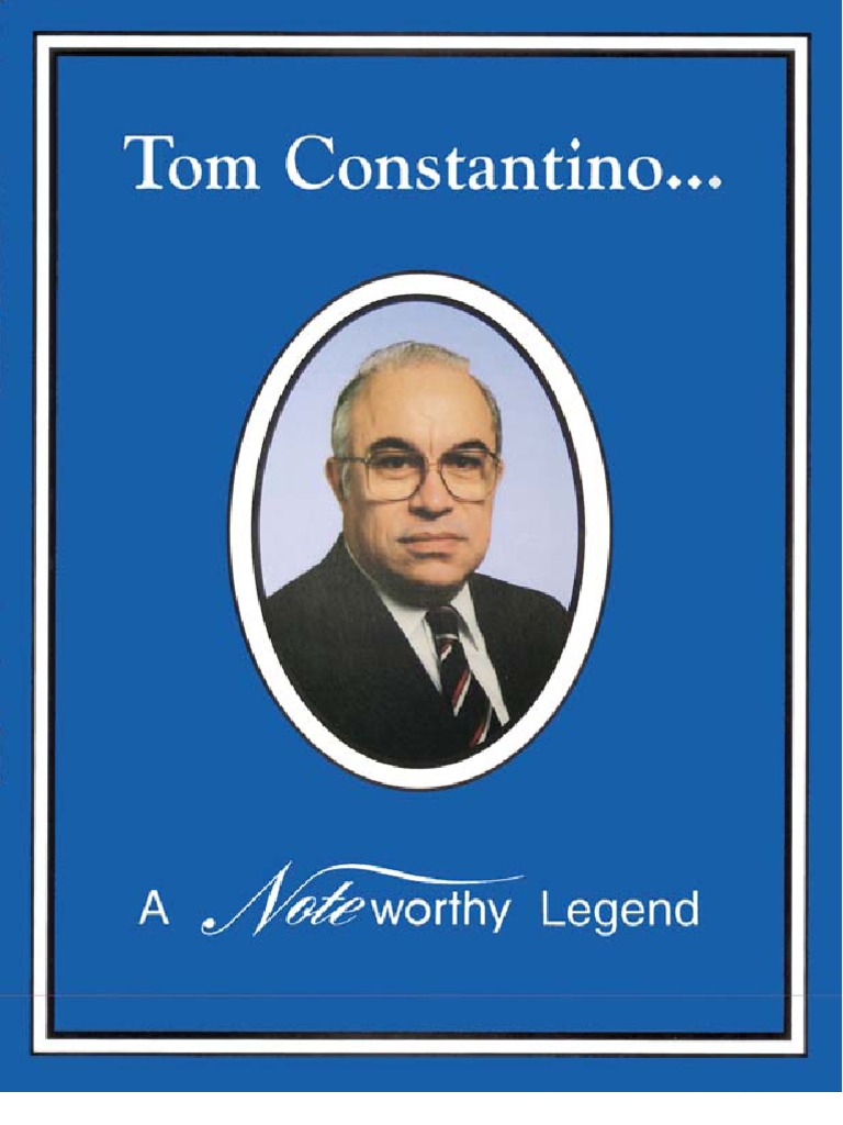 The Tom Constantino Story | PDF