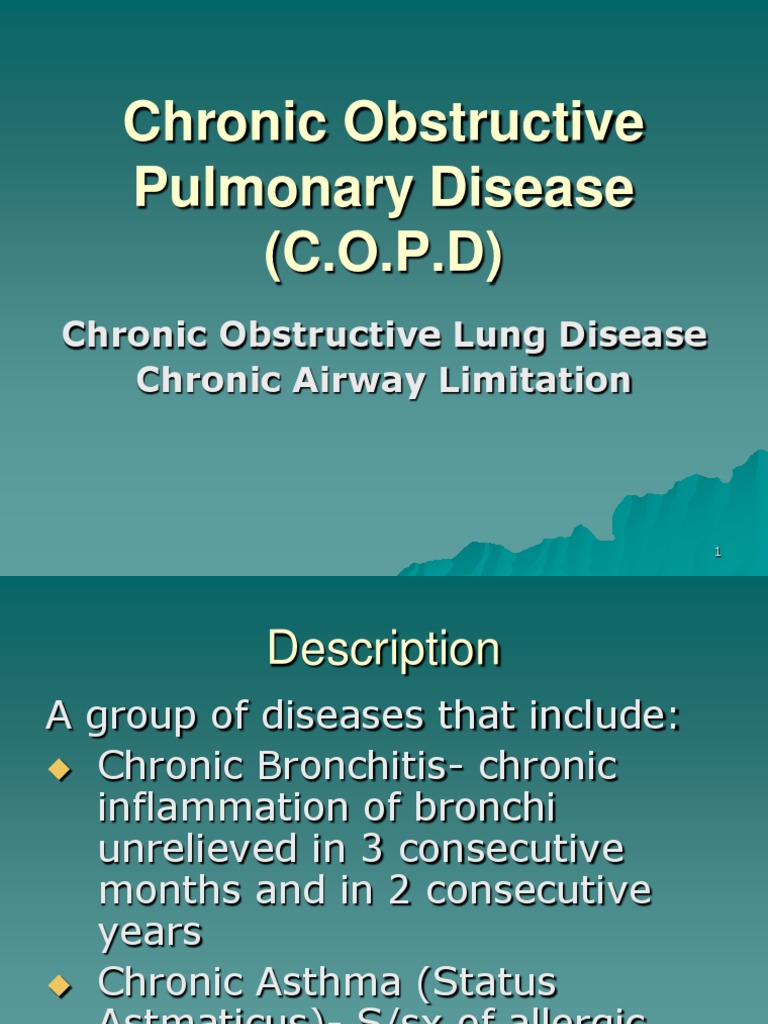 COPD Case Presentation | PDF | Respiratory Tract | Asthma