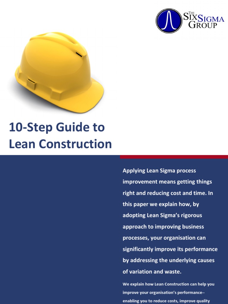 10 Step Guide To Lean Construction | PDF | Lean Manufacturing | Six Sigma