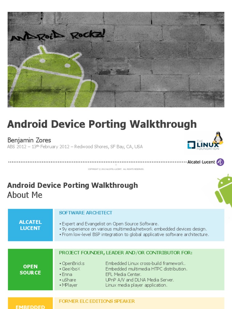 Android Device Porting Walkthrough | PDF | Android (Operating System) | Device Driver