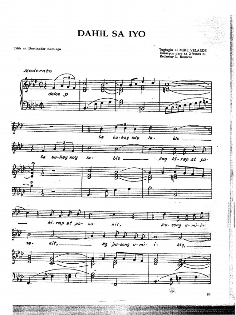 Dahil Sayo 1 | PDF