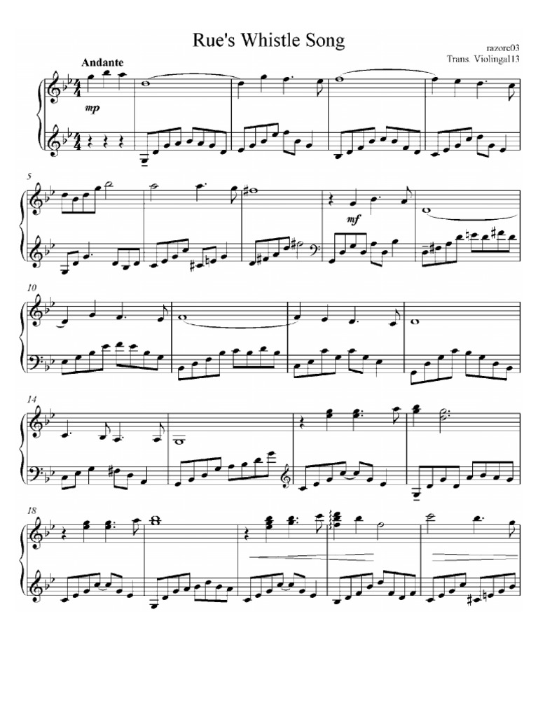 THG Rue's Farewell | PDF