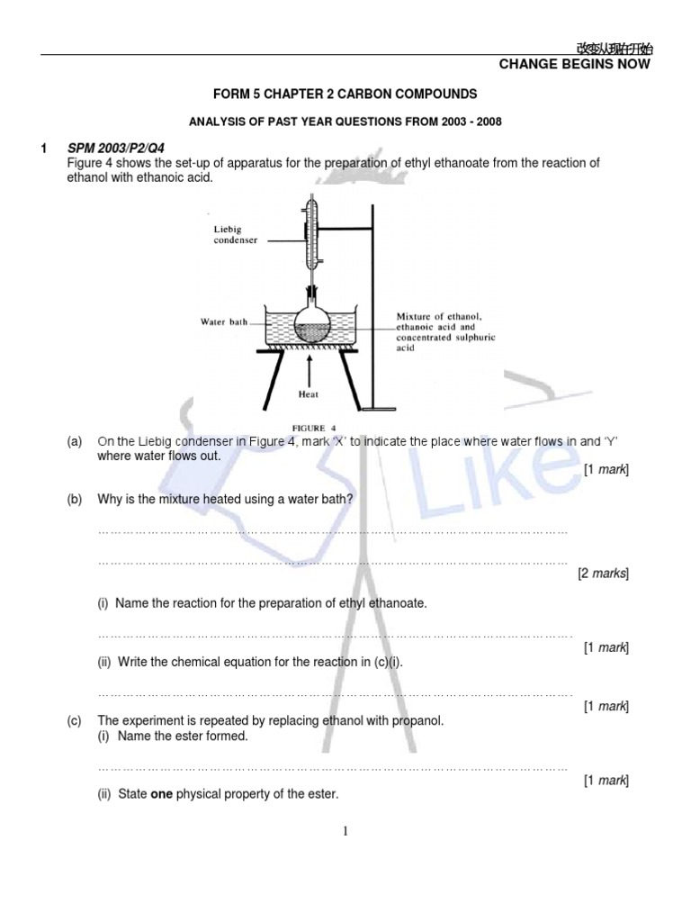 Form 5 Chapter 2 Carbon Compounds (Good) | PDF | Hydrogenation ...