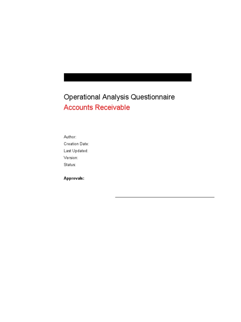 Oracle EBS Setup Questionnaire AR | PDF | Invoice | Cheque