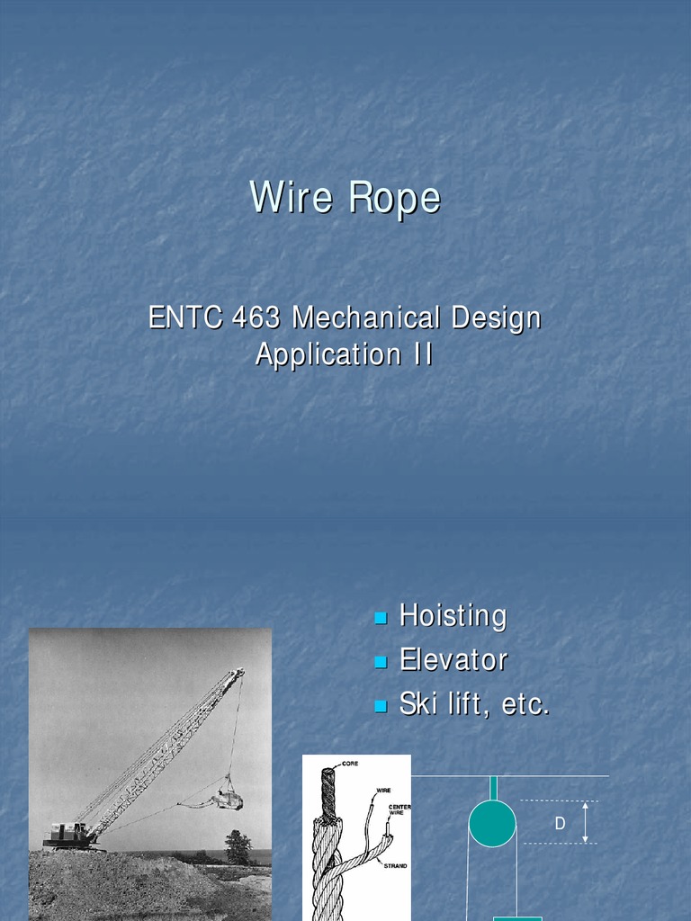 Wire Rope | PDF | Rope | Strength Of Materials