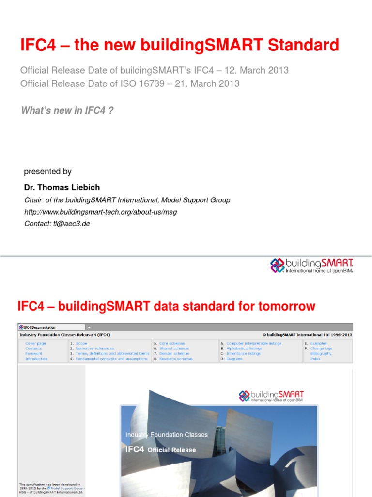 BuildingSMART IFC4 What Is New | PDF | Building Information Modeling ...