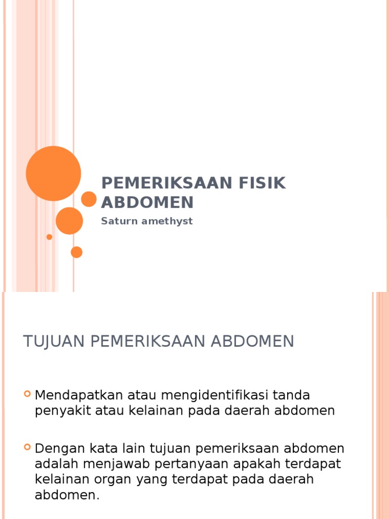 Pemfis Abdomen PDF | PDF