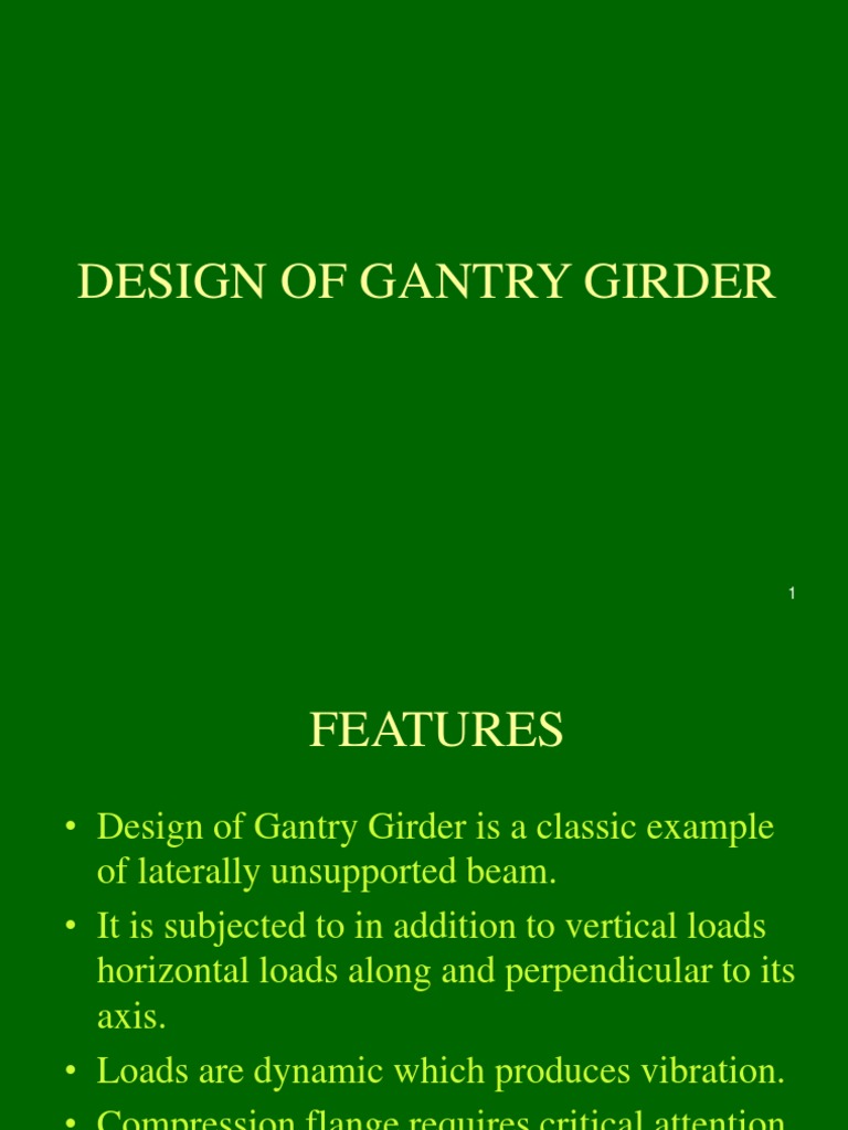 Gantry Girder | PDF | Beam (Structure) | Bending